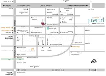 Suryam Developers Suryam Placid Map - Vastral, Ahmedabad Location Map
