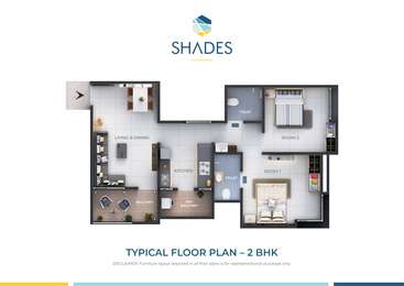 2 BHK / Bedroom Apartment / Flat for rent in Suvan Shades Mundhwa Pune - 650 Sq. Ft.- 12th floor ...