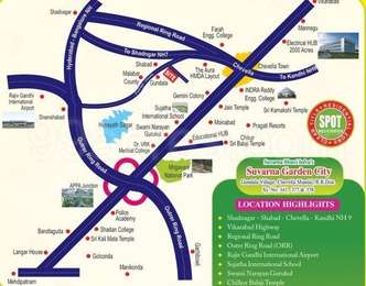 Suvarnabhuvi Developers Suvarna Garden City Map - Chevella, Hyderabad ...