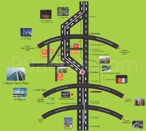 SuvarnaAvani Estates SuvarnaAvanis Golden Glory Map - Kothur, Hyderabad ...