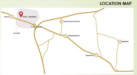 Suvidha Infra Suvidha Merigold Map - Muthangi, Hyderabad Location Map