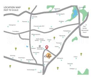 SV Constructions Hyderabad SV Aadhya Map - Kothur, Hyderabad Location Map