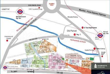Saubhagya Builders and SV Group Saubhagya Darshan Map - Karanjade ...
