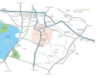 BRIDGE CONSTRUCTIONS Paramount Map - Walker Town, Secunderabad Location Map