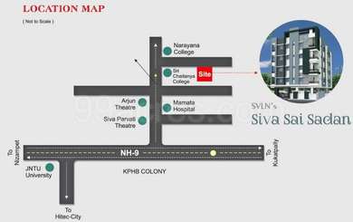 SVLN Developers SVLNs Siva Sai Sadan Map - Kukatpally, Hyderabad ...