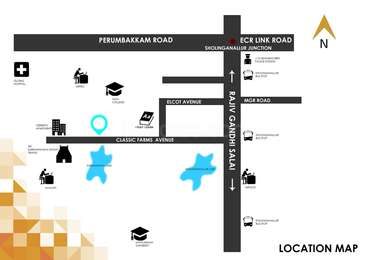 Saba Builders Fortune Tara Map - Sholinganallur, Chennai Location Map