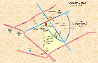 SVP Group SVP The Imperial Map - Nehru Nagar, Ghaziabad Location Map