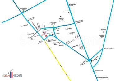 SVP Group and Jai Krishan Group Delhi Heights Map - Kaushambi ...