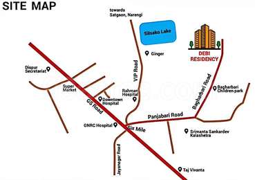 Swagat Developers Guwahati Debi Residency Map - Panjabari, Guwahati ...