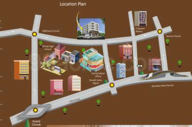 Swanand Realties Swanand Nakshatra Residency Map - Khokadpura ...