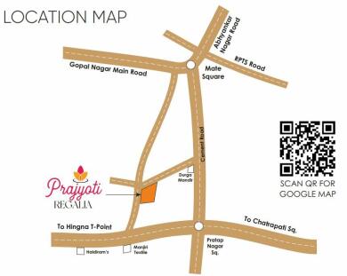 Swaraj Infra Swaraj Prajyoti Regalia Map - Pratap Nagar, Nagpur ...