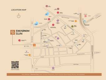 Swarnim Group Swarnim Sun Map - Ghuma, Ahmedabad West Location Map