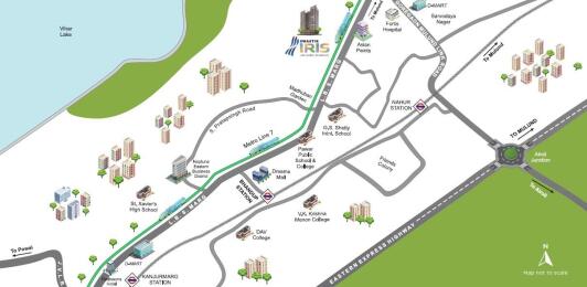 Swastik Group Builders Swastik Iris Map - Bhandup West, Mumbai Location Map