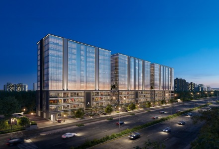 Bare shell Office Space for sale in Swati Trinity Shela Ahmedabad ...