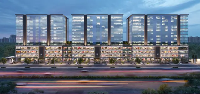 Bare shell Office Space for sale in Swati Trinity Shela Ahmedabad ...