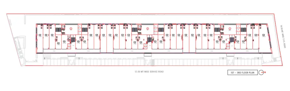 Bare shell Office Space for sale in Swati Trinity Shela Ahmedabad ...