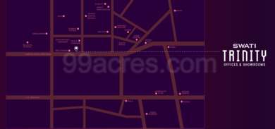 Swati Procon Swati Trinity Map - Shela, Ahmedabad West Location Map