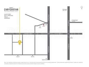 Swati Procon Swati Chrysantha Map - Shela, Ahmedabad West Location Map