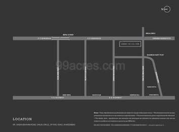 Swati Procon Swati Clover Map - Thaltej, Ahmedabad West Location Map
