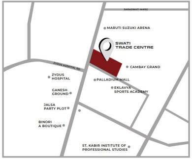 Swati Procon Swati Trade Centre Map - Thaltej, Ahmedabad West Location Map