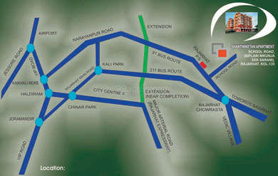 Sweet Hut Group Builders Sweet Hut Shantiniketan Phase 1 Map - Rajarhat ...