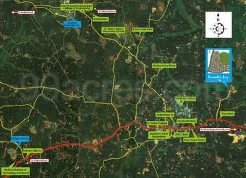 Synthite Realty Synthite Lavender Bay Map - Kolenchery, Kochi Location Map