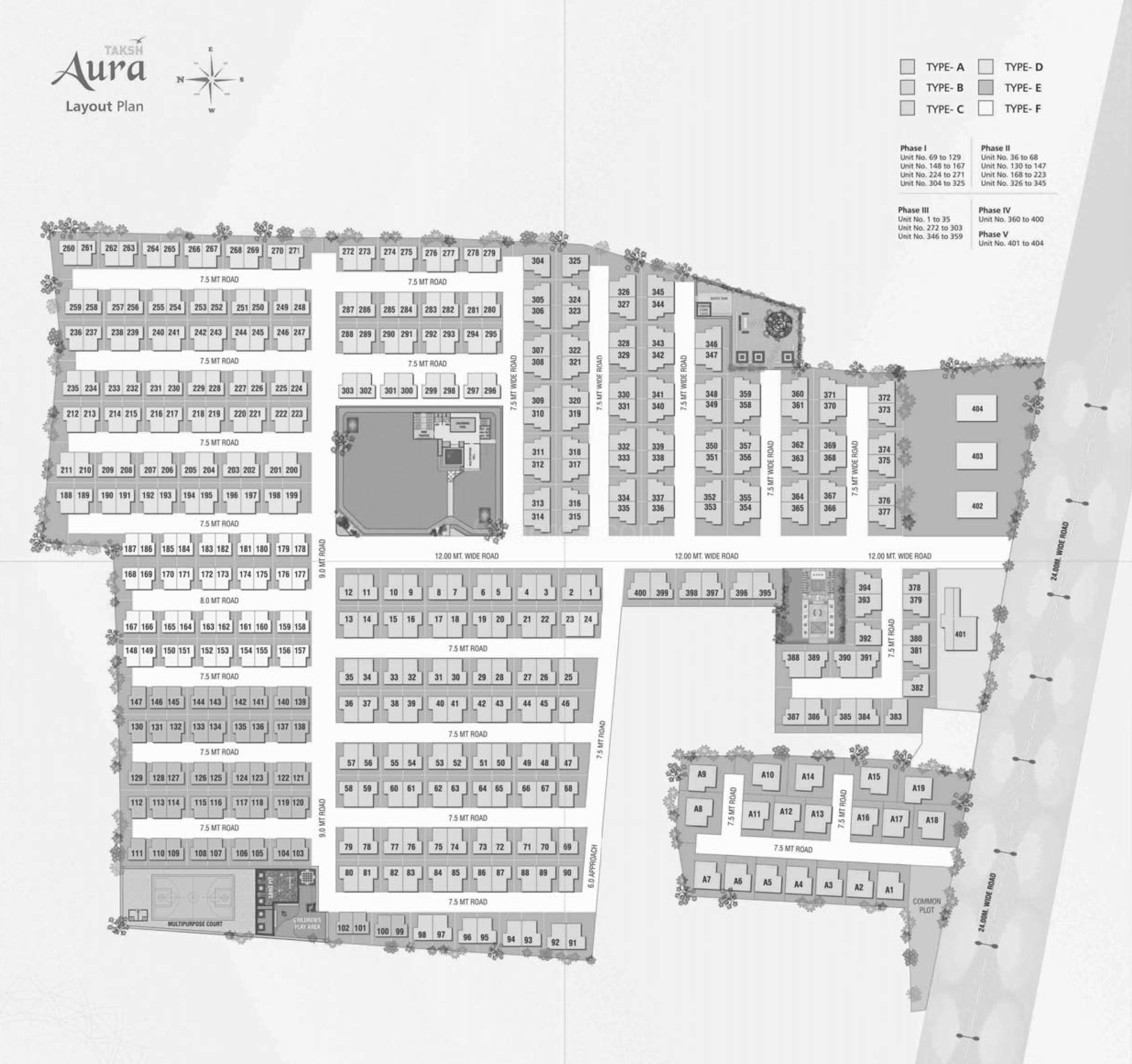 Taksh Infrastructure Builders Taksh Aura Floor Plan - Taksh Aura ...