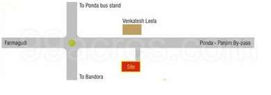 RN Talak Developers Talak Madhuban Map - Ponda, South Goa Location Map