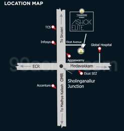 Tamarai Homes Tamarai Ashok Elite Map - Sholinganallur, Chennai ...