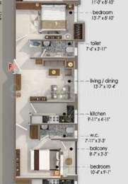 2 BHK Apartment / Flat for sale in Tapa Lux Insignia Thakurpukur ...