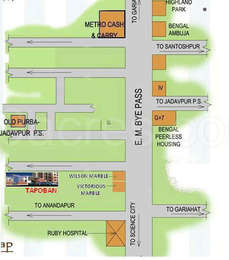 Tapoban Housing Builders Tapoban Complex Map - Kalikapur, Kolkata ...