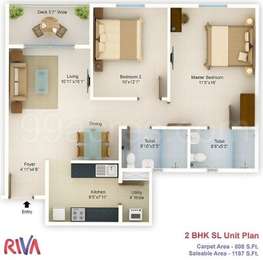2 BHK Apartment / Flat for sale in Tata Riva Nelamangala Bangalore West ...