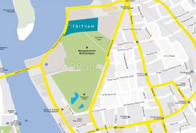Tata Housing Tritvam by Tata Realty Map - Marine Drive, Kochi Location Map
