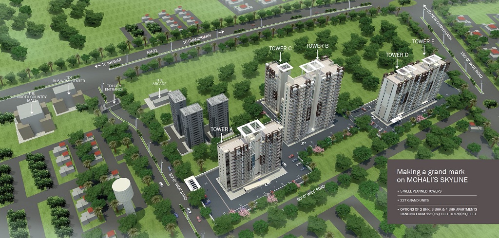 TDI INFRACORP (INDIA) LTD TDI Windsor Towers Photos - Sector 118 Mohali ...