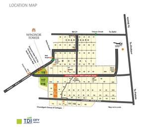 TDI INFRACORP (INDIA) LTD TDI Windsor Towers Map - Sector 118 Mohali ...