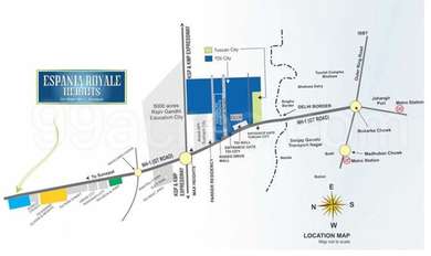 TDI INFRACORP (INDIA) LTD TDI Espania Royale Heights Map - Murthal ...