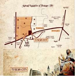 TDI INFRACORP (INDIA) LTD TDI Tuscan Heights Map - Kundli, Sonipat ...