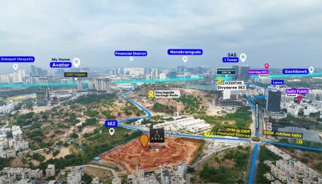 Yula Constructions LLP Team4 Arka Map - Manikonda, Hyderabad Location Map