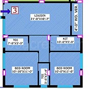 2 BHK Apartment / Flat for sale in Team Taurus Kabya Rajarhat Kolkata East - 825 Sq. Ft.- 3rd ...