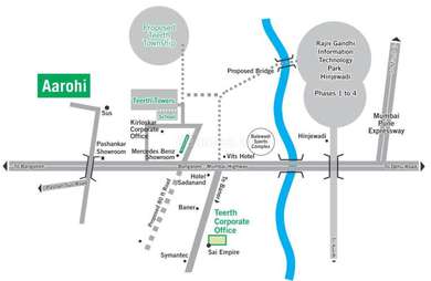 Suyojit Infrastructure and Teerth Realties Teerth Aarohi Map - Parkhe ...