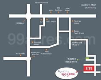 Tejasree Constructions Tejasree RK Desire Map - Serilingampally ...