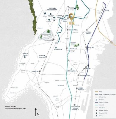 Tejukaya Corp The Edge Map - Lalbaug, Parel Location Map