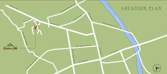 Tenements Krishna Ville Map - Malow Ali, Jorhat Location Map