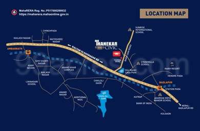 Thanekar Group Builders Thanekar Civic Map - Badlapur West, Thane ...