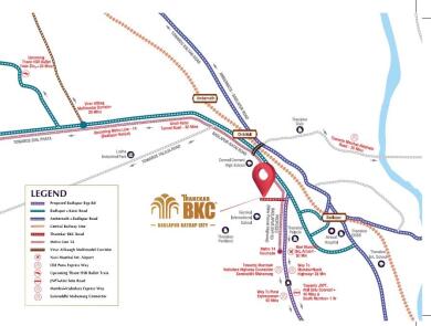Thanekar Group Builders Thanekar BKC Paramount Map - Badlapur East ...