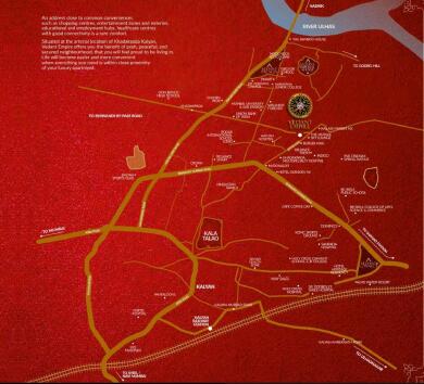 Tharwani Group Builders Tharwani Vedant Empire Map - Kalyan, Mumbai ...