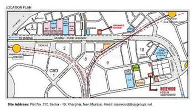 Tharwani Realty Builders Tharwani Rosewood Heights Map - Sector 10 Kharghar, Navi Mumbai ...