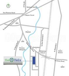 The Helix Infra The Helix Luxuria Map - Vadsar, Vadodara Location Map