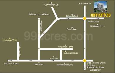 The Lifestile Realty Chowhan Residency Map - Undri, Pune Location Map