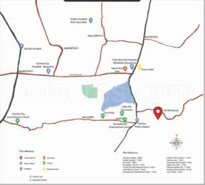 House Key Realty Sai Brindavan Map - Varthur, Bangalore East Location Map